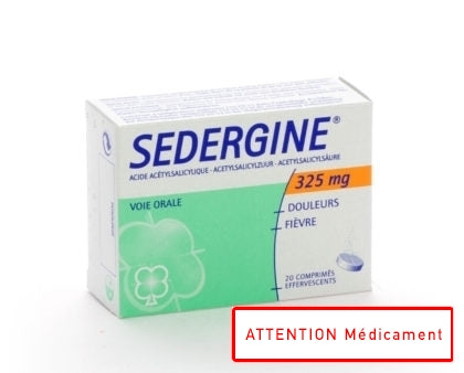 Sedergine Eff 325mg Tabl 20 – Ma Pharmacie